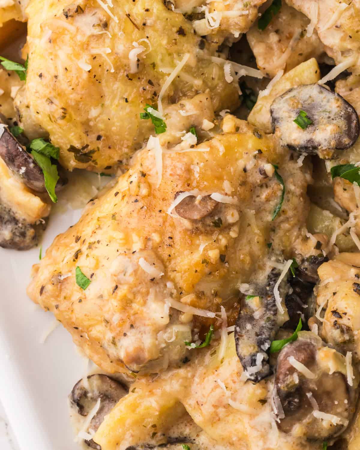 Slow Cooker Garlic Parmesan Chicken - House of Nash Eats