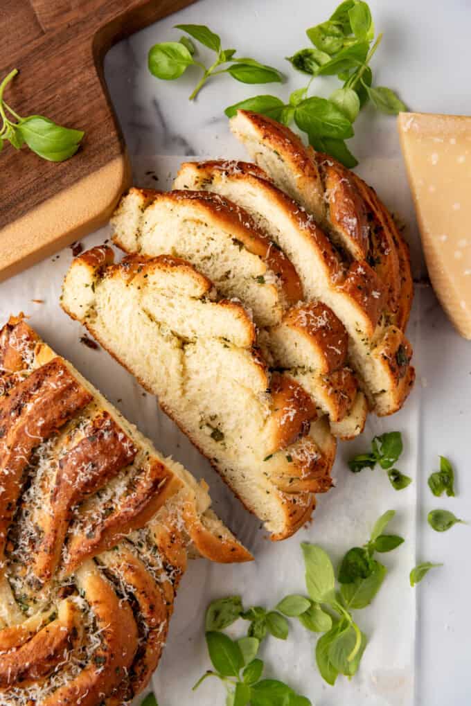 Swirled Garlic Herb Bread - House of Nash Eats