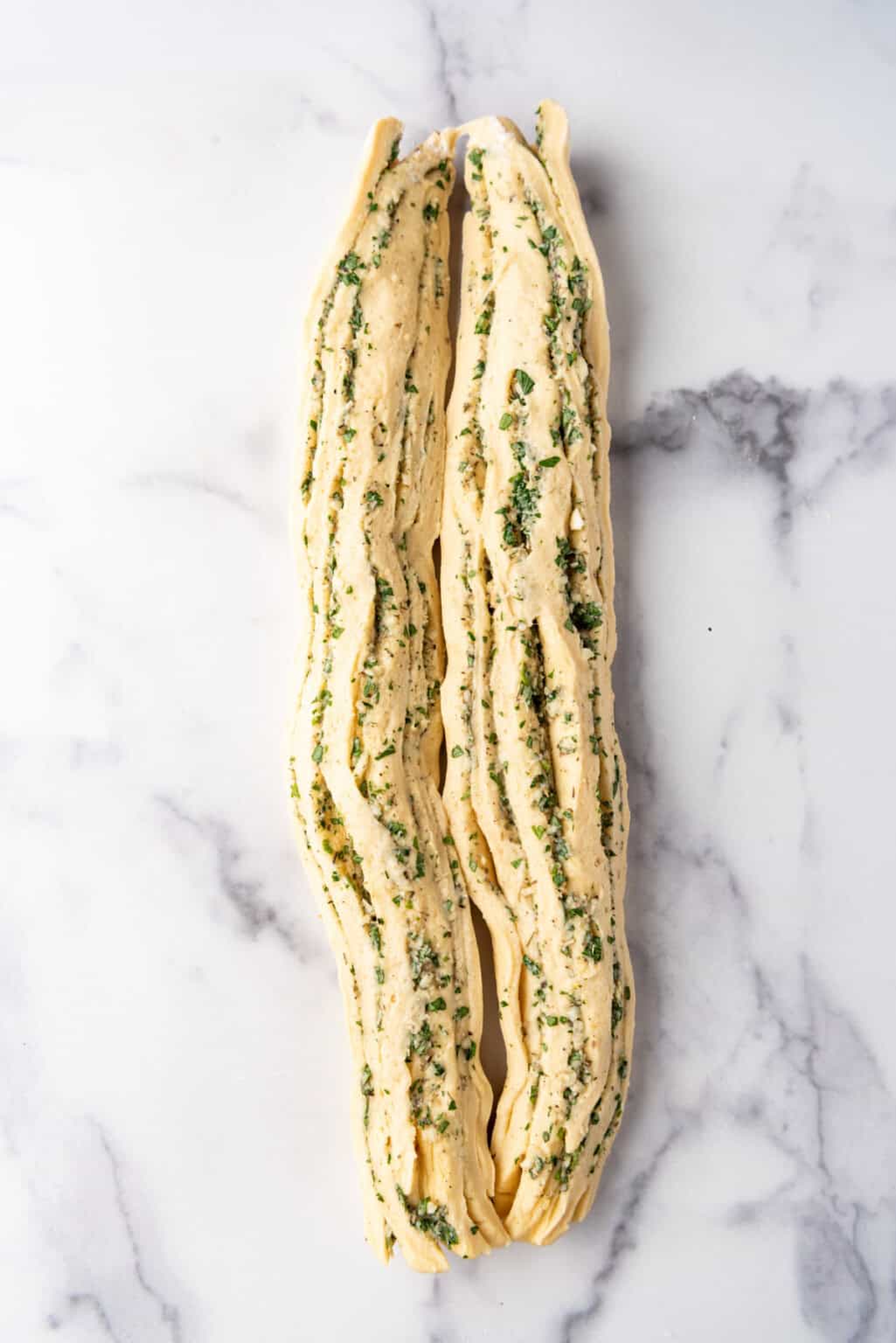 Swirled Garlic Herb Bread - House of Nash Eats