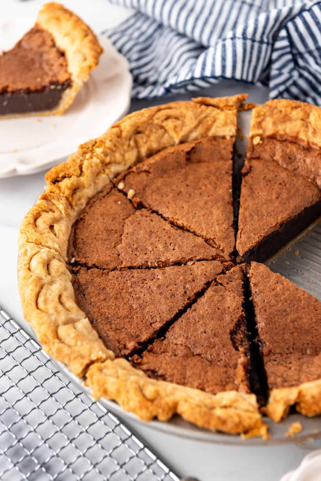 Chocolate Chess Pie (So Good!) - House of Nash Eats