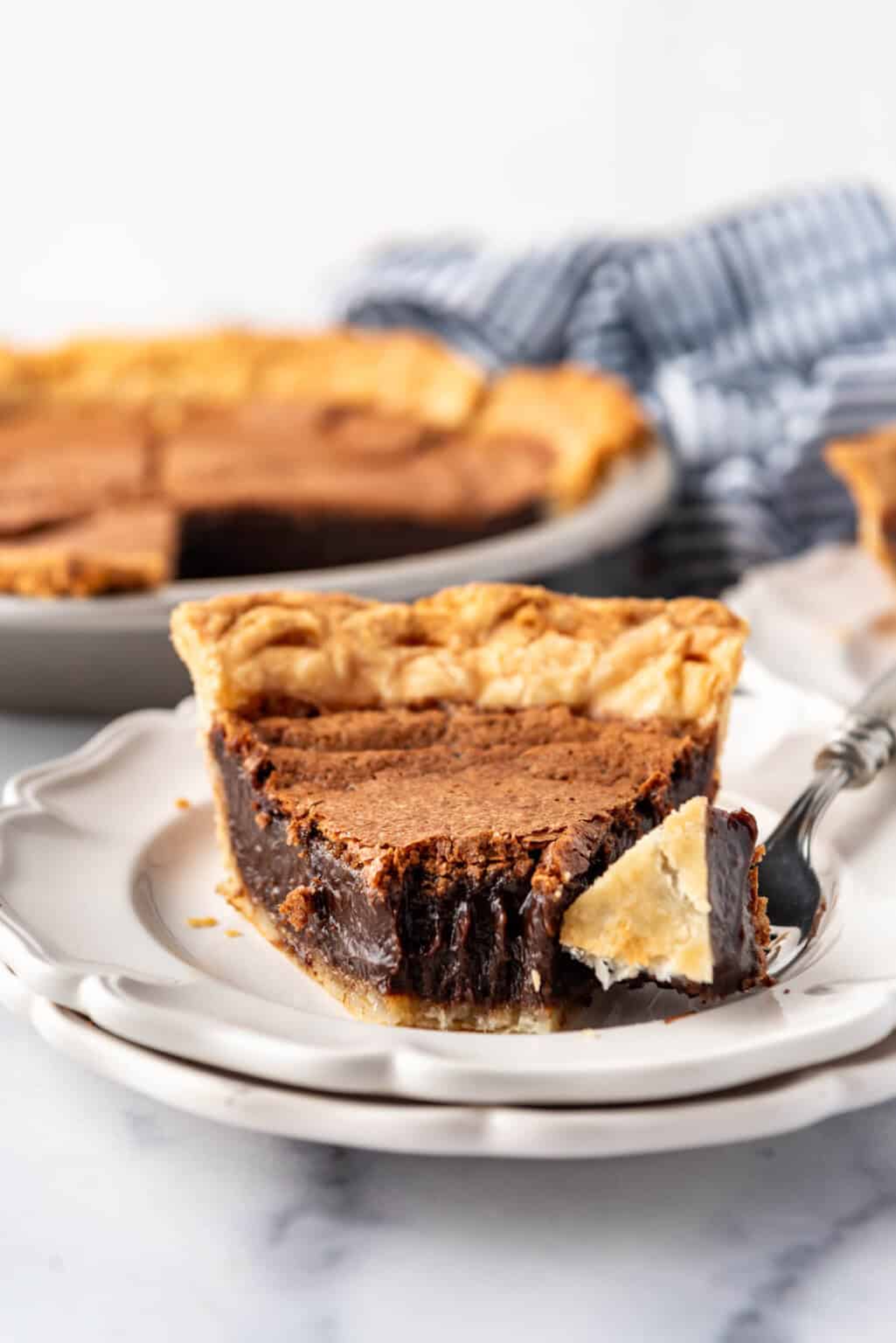 Chocolate Chess Pie (So Good!) - House of Nash Eats
