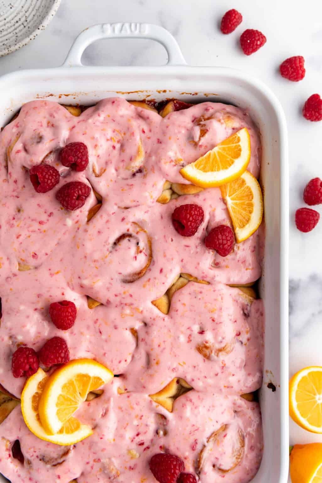 Lemon Raspberry Sweet Rolls - House of Nash Eats
