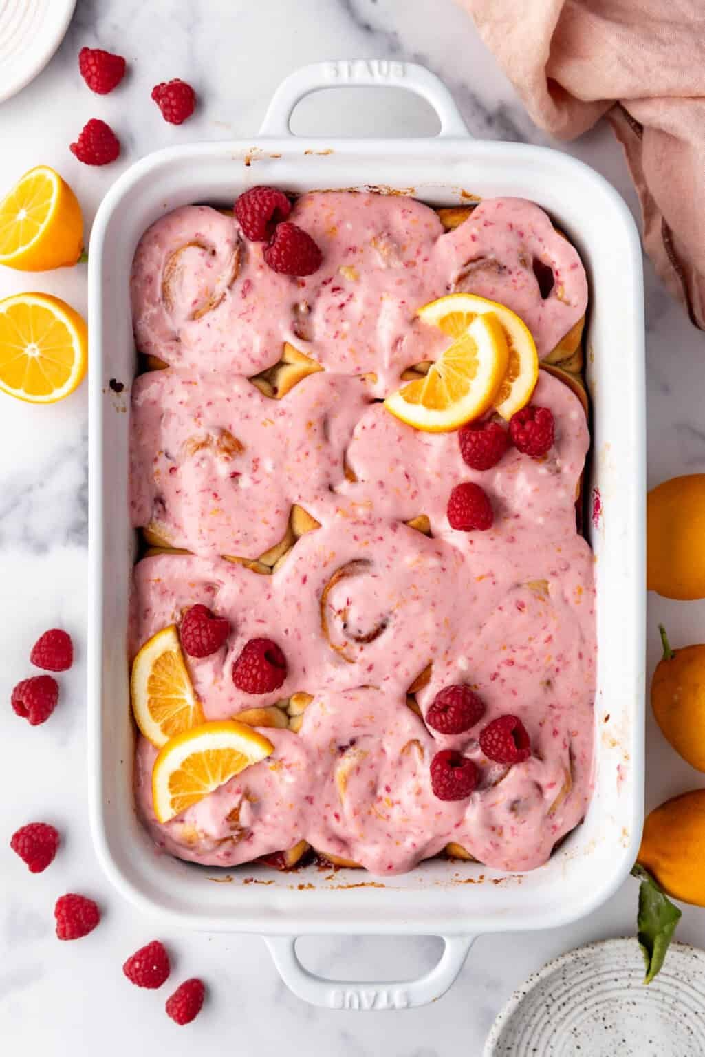 Lemon Raspberry Sweet Rolls - House of Nash Eats