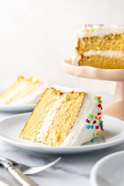 Perfect Vanilla Cake (from scratch!) - House of Nash Eats