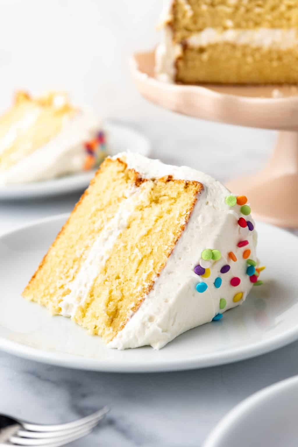 Perfect Vanilla Cake (from scratch!) - House of Nash Eats