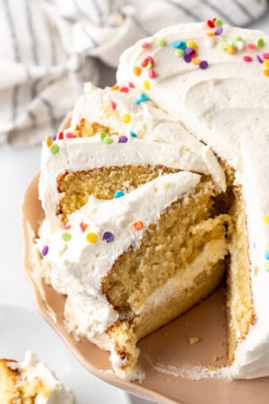 Perfect Vanilla Cake (from scratch!) - House of Nash Eats