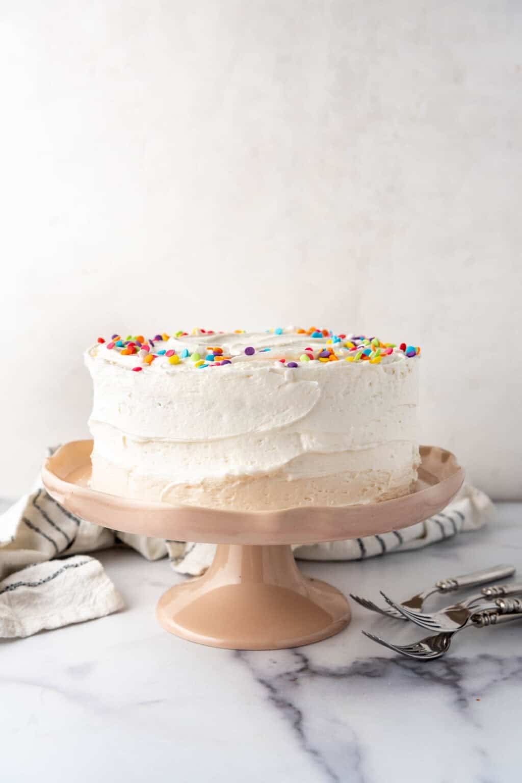 Perfect Vanilla Cake (from scratch!) - House of Nash Eats