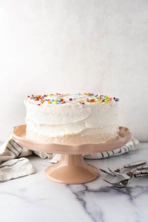 Perfect Vanilla Cake (from scratch!) - House of Nash Eats