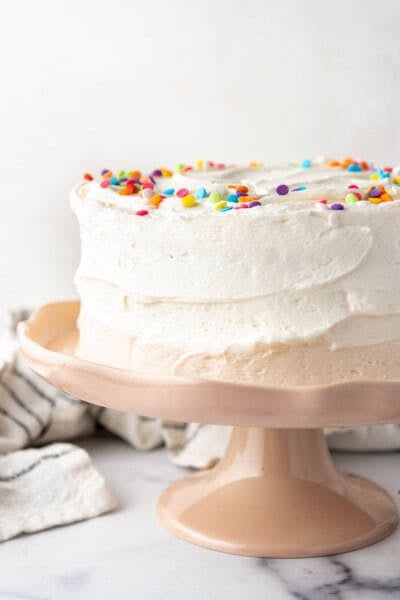 Perfect Vanilla Cake (from scratch!) - House of Nash Eats