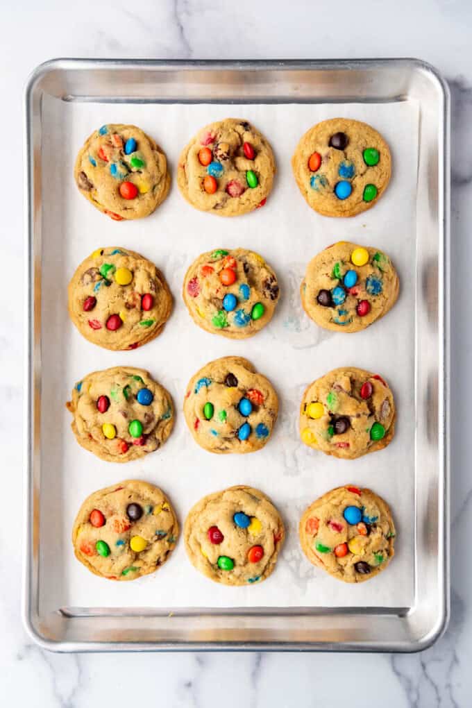 Soft and Chewy M&M Cookies | House of Nash Eats