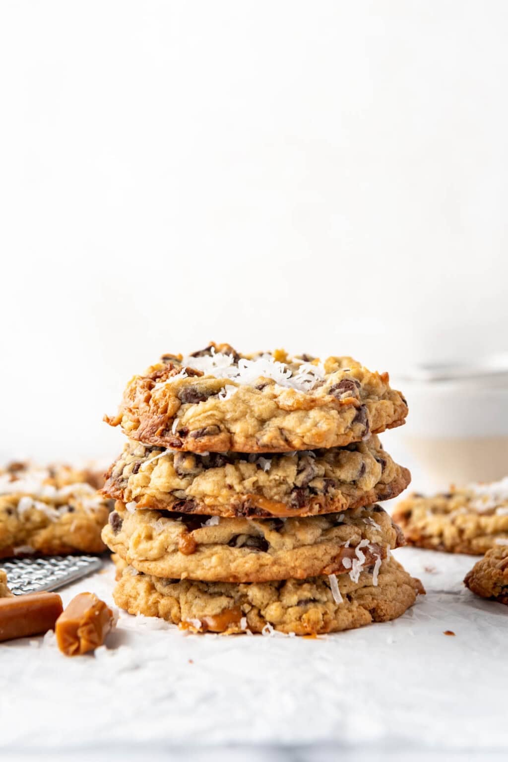 Levain Copycat Caramel Coconut Cookies - House of Nash Eats