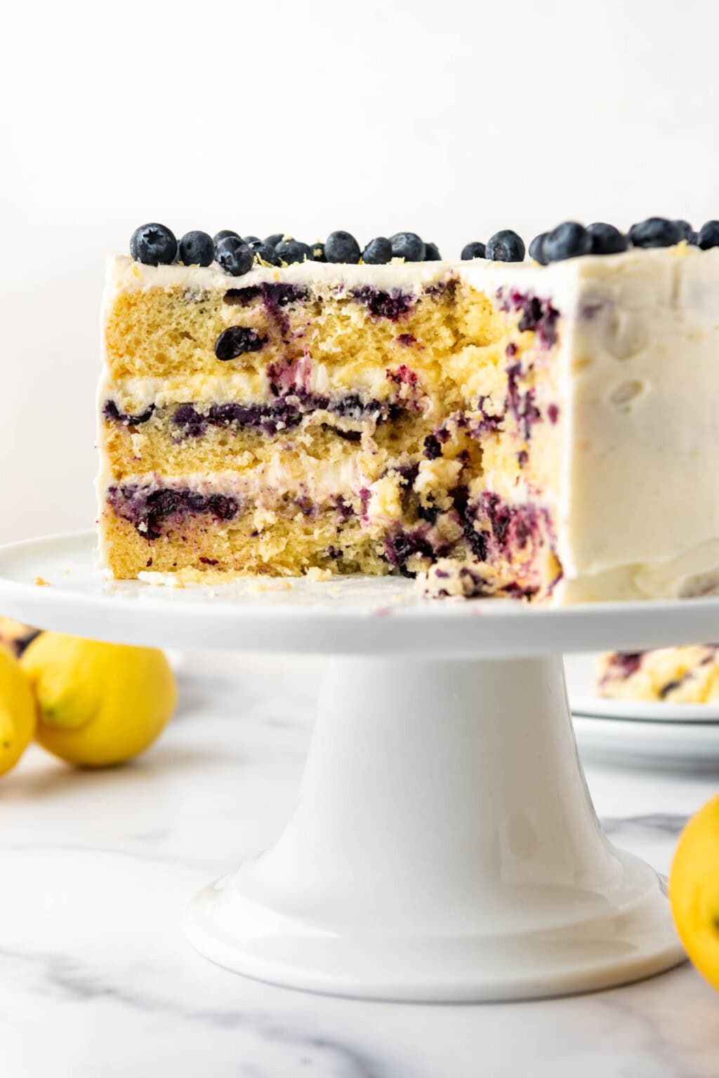 Lemon Blueberry Cake - House of Nash Eats