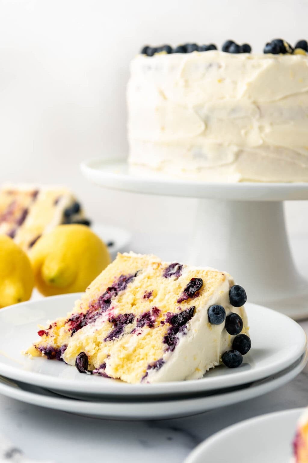 Lemon Blueberry Cake - House of Nash Eats